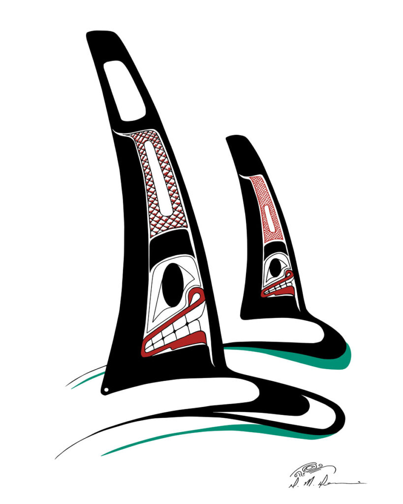 Orcas By Denny Dennis - 3041LE - Northwest American Native Arts & Inuit ...