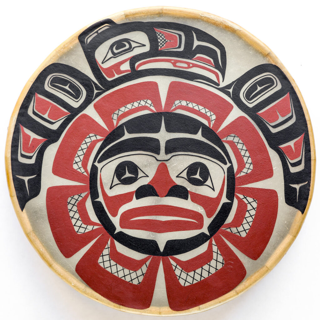 Raven and Sun Drum by Nick Vonda - Northwest American Native Arts ...
