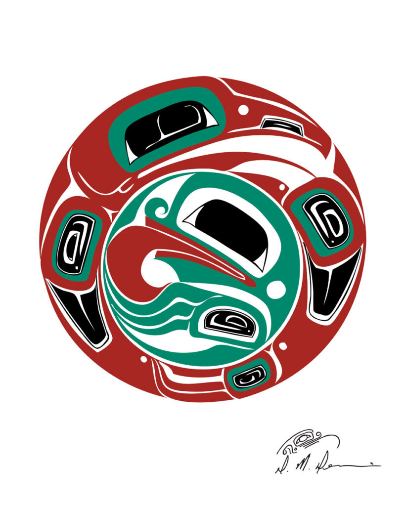 Raven Moon By Danny Dennis - POD601LEF - Northwest American Native Arts ...