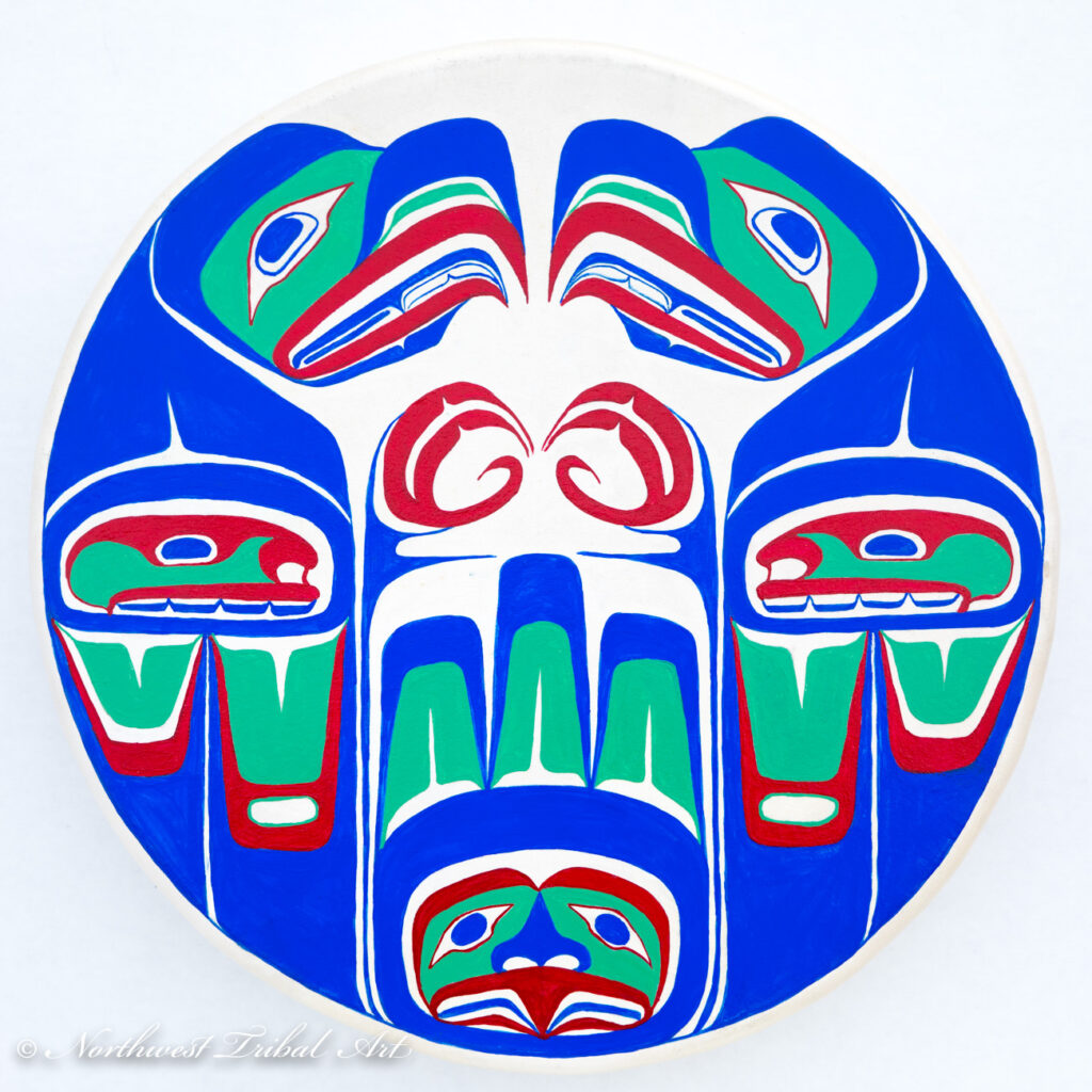 Split Eagle Drum by William Tuifua - Northwest American Native Arts ...