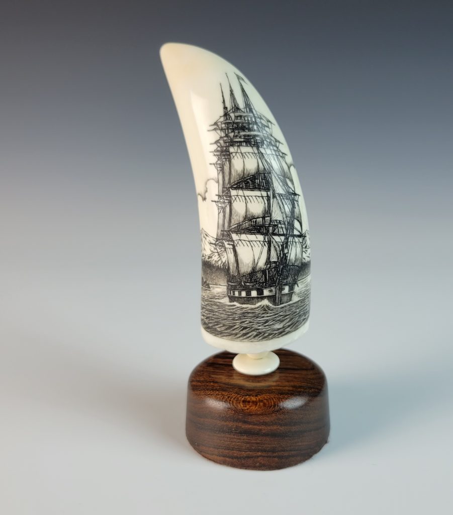 Clipper ship Scrimshaw by Peter Kinney - Northwest American Native Arts ...