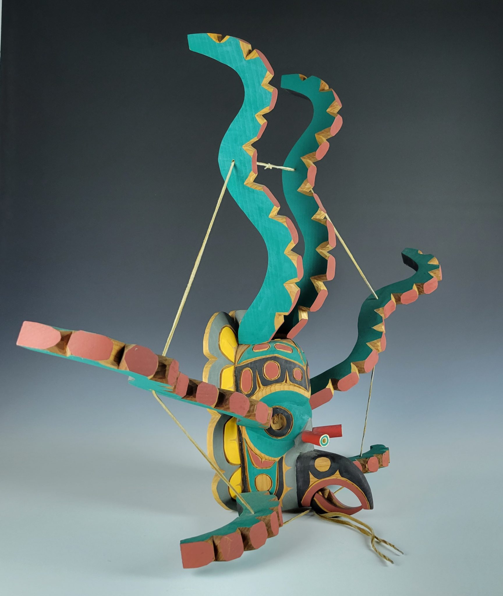 Octopus Transformation Mask by Ed Raub - Northwest American Native Arts ...