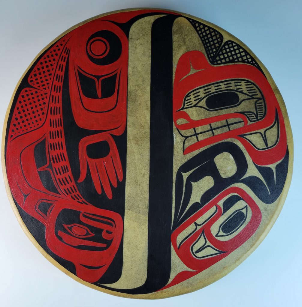 Rebirth Drum by Dylan Sanidad - Northwest American Native Arts & Inuit ...