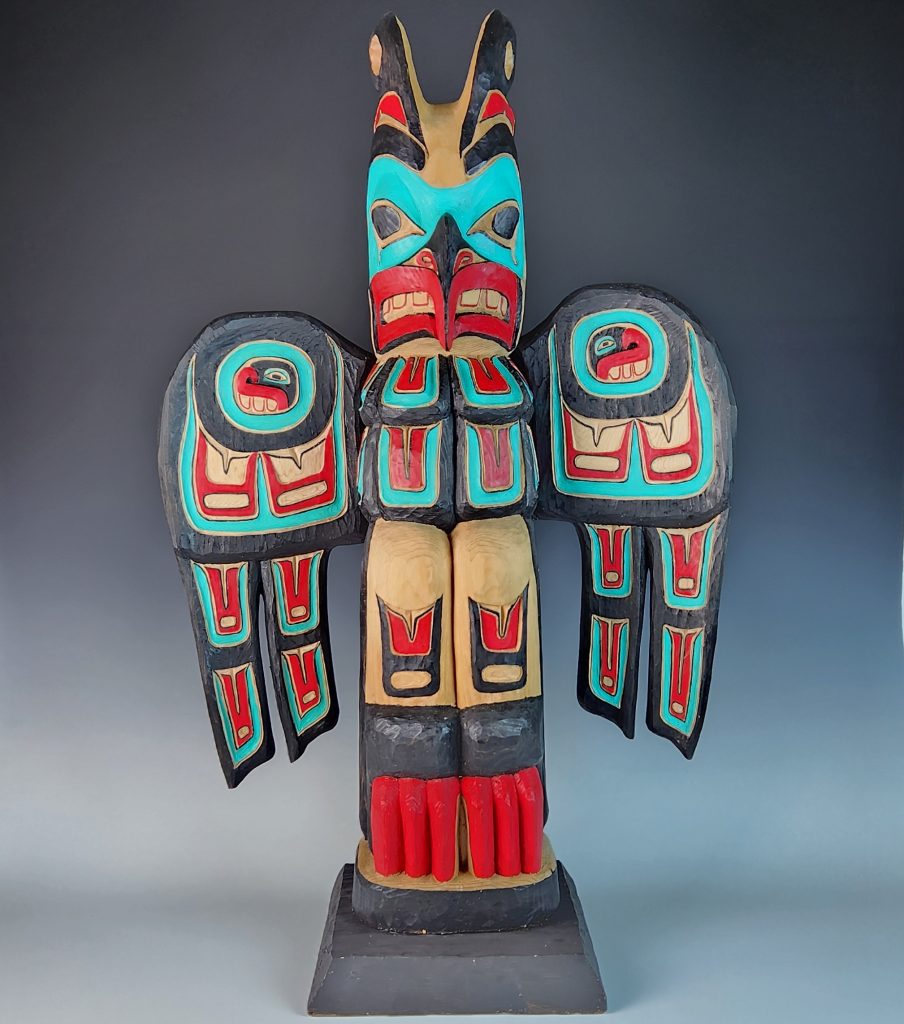 Thunderbird Totem Pole by Myron Barnes - Northwest American Native Arts ...