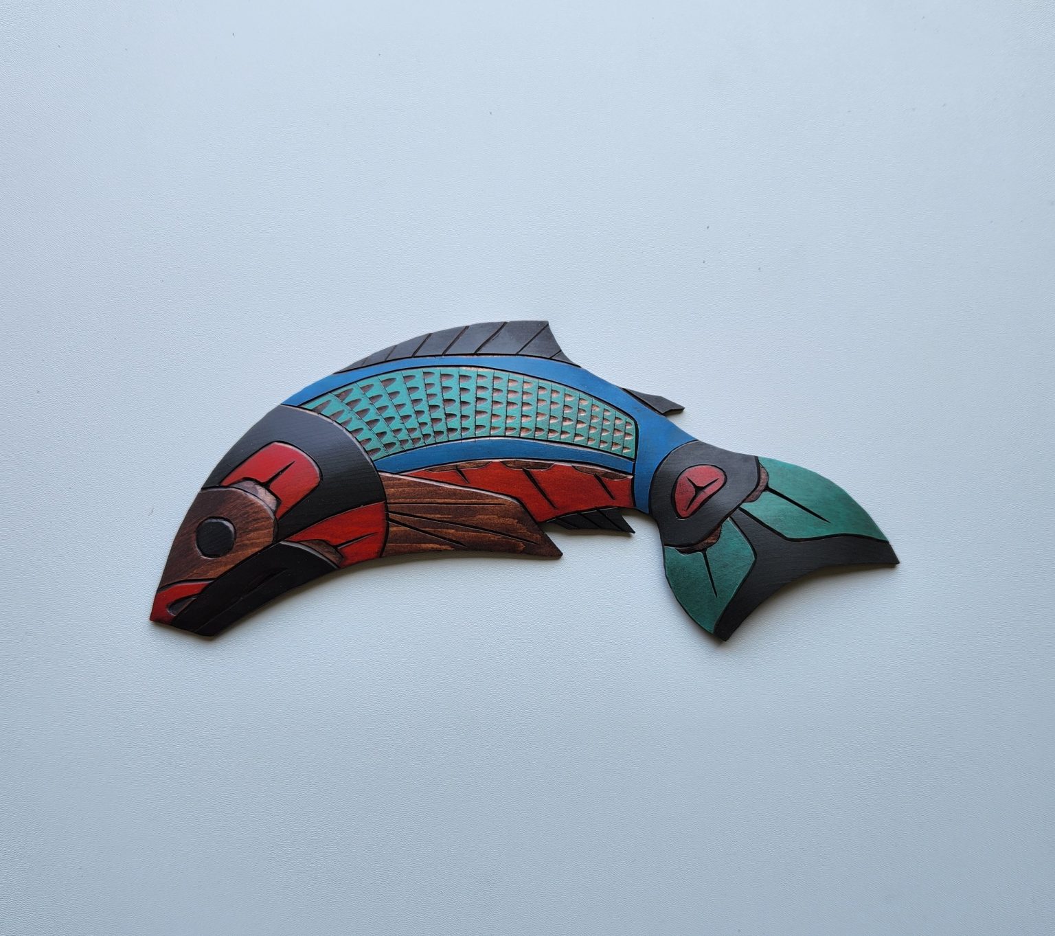 Salmon by Herman Peter - L - Northwest American Native Arts & Inuit ...